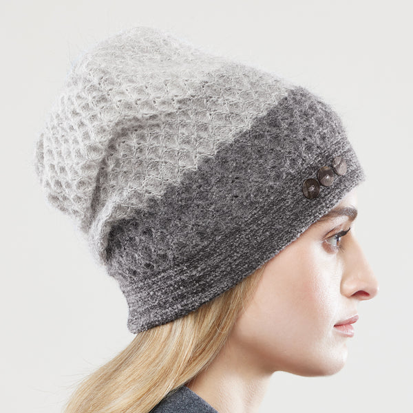 Women's Winter Clearance | Honeycomb Tri-Tone Hat - Olena Zylak